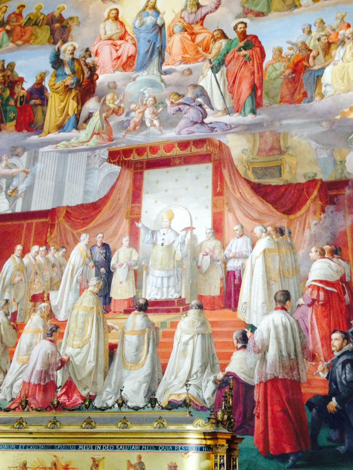 Colorful murals at the Vatican. - CultureMap Austin