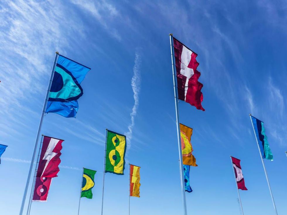 These funky flags fly high above the rest at ACL Fest - CultureMap Austin