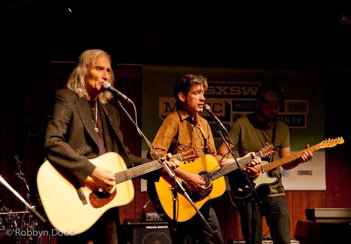 From left, Jimmy Dale Gilmore and son Collin. - CultureMap Austin