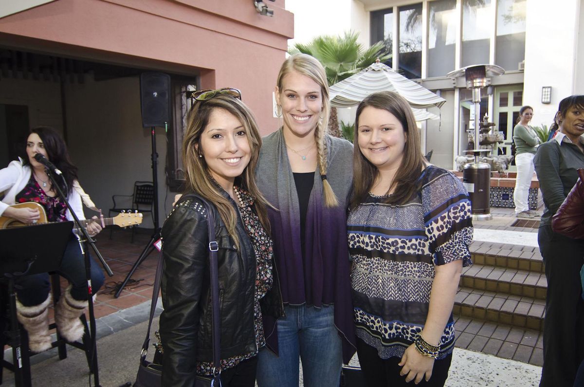 From left: Nina Fraga, Abbey Pennington and Whitney Fields ...