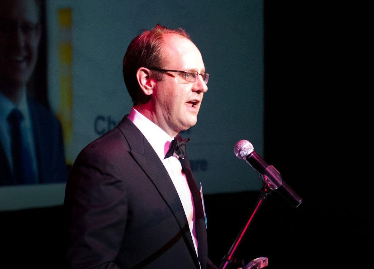 Chris Hester, of Kinnser Software, won the award for Medicine ...