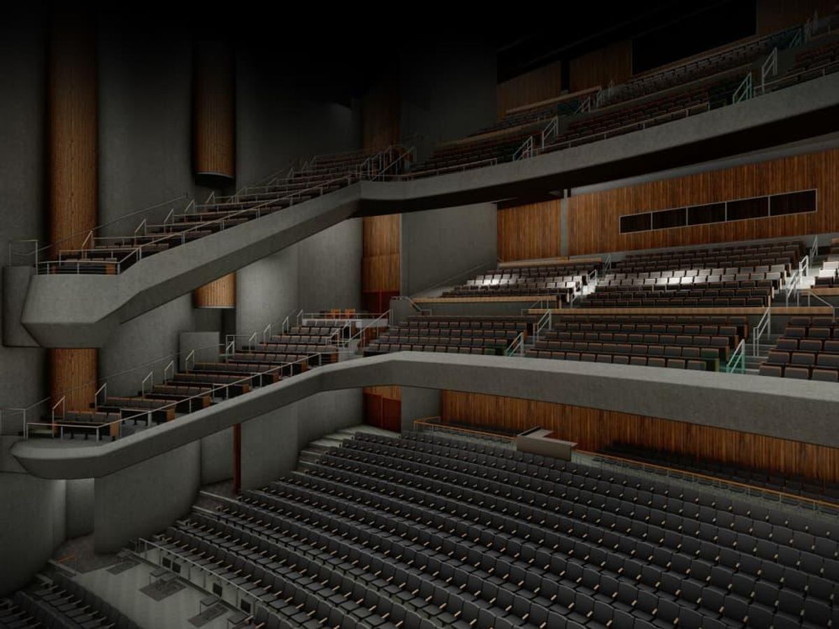 The upgrades will include replacing the theater's original balcony ...