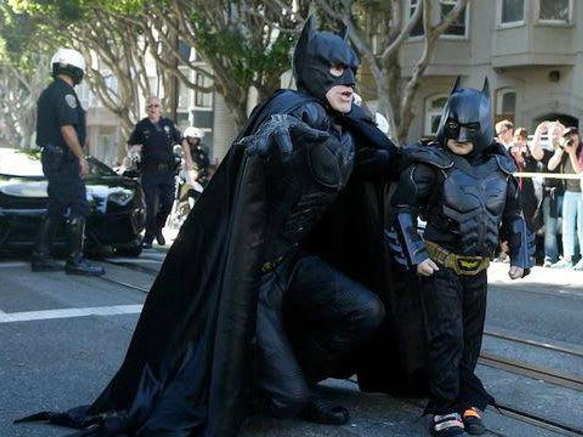 Oh, Bat Kid, star of the video that caused all of the feelings ...