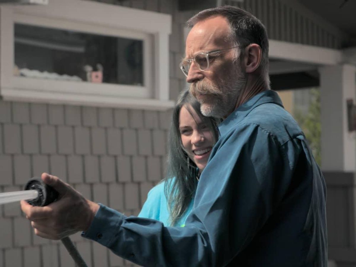 Billie Eilish and her dad Patrick O'Connell in Billie Eilish: The World ...