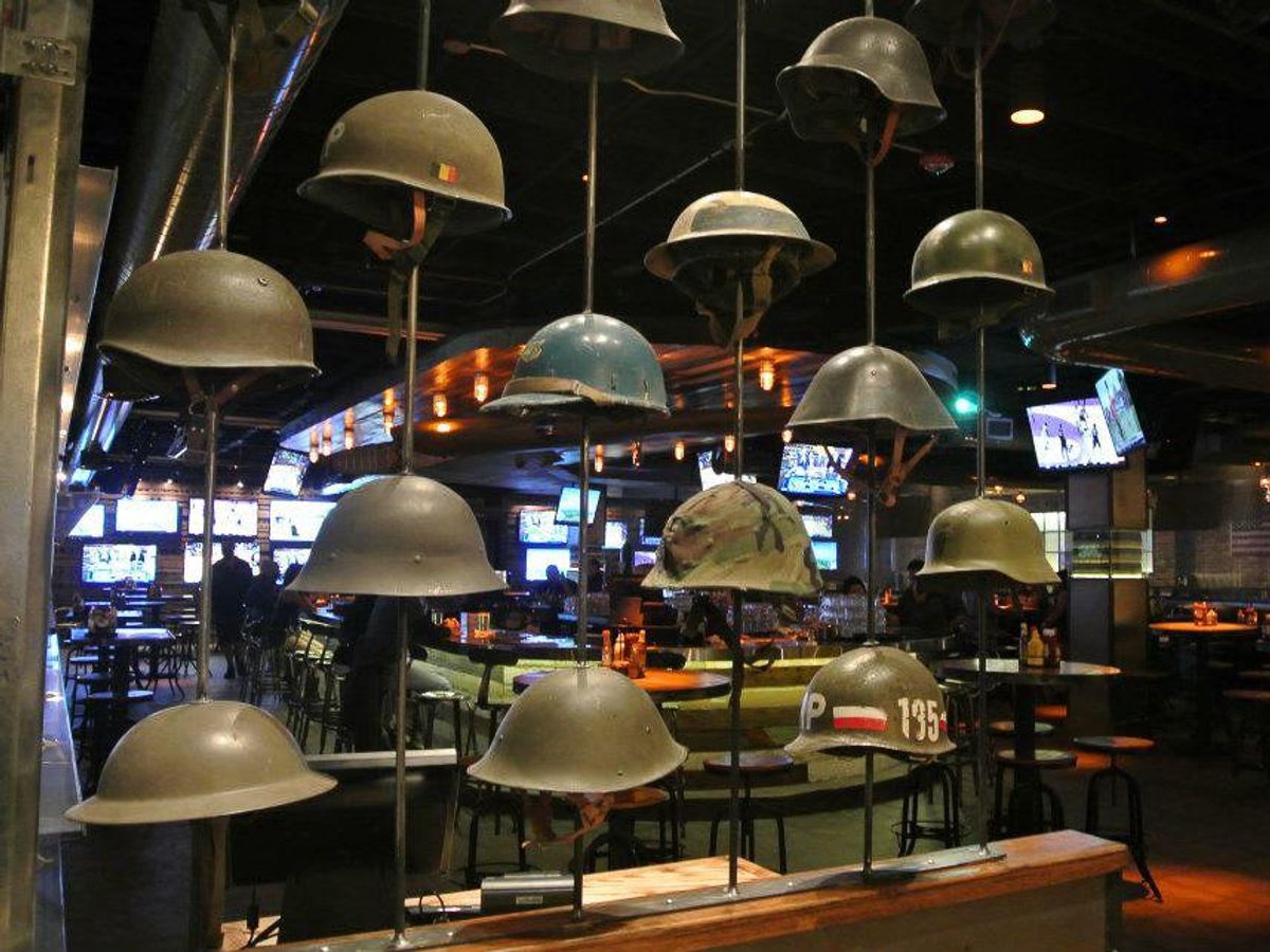 Bombshells boasts Boasting military memorabilia. - CultureMap Austin