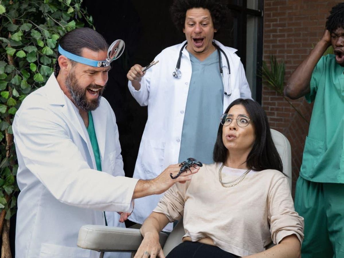 Chris Pontius, Eric Andre, and Rachel Wolfson in Jackass Forever ...