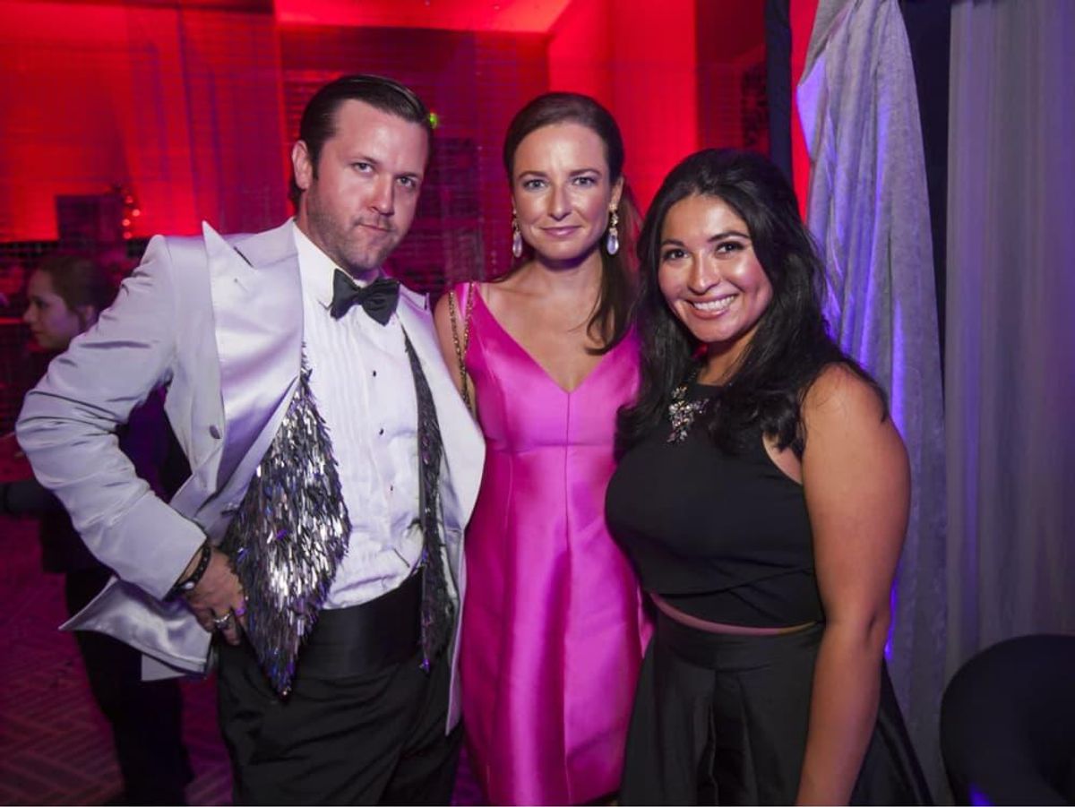 Left to right: Caleb Campaigne, Jean Prentice Manning, Laura Villagran ...