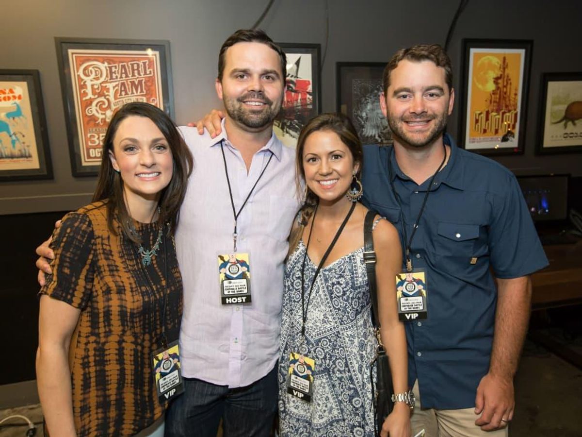 Katie Strait, Clint Strait, Jessica Goward, and Curtis Goward ...