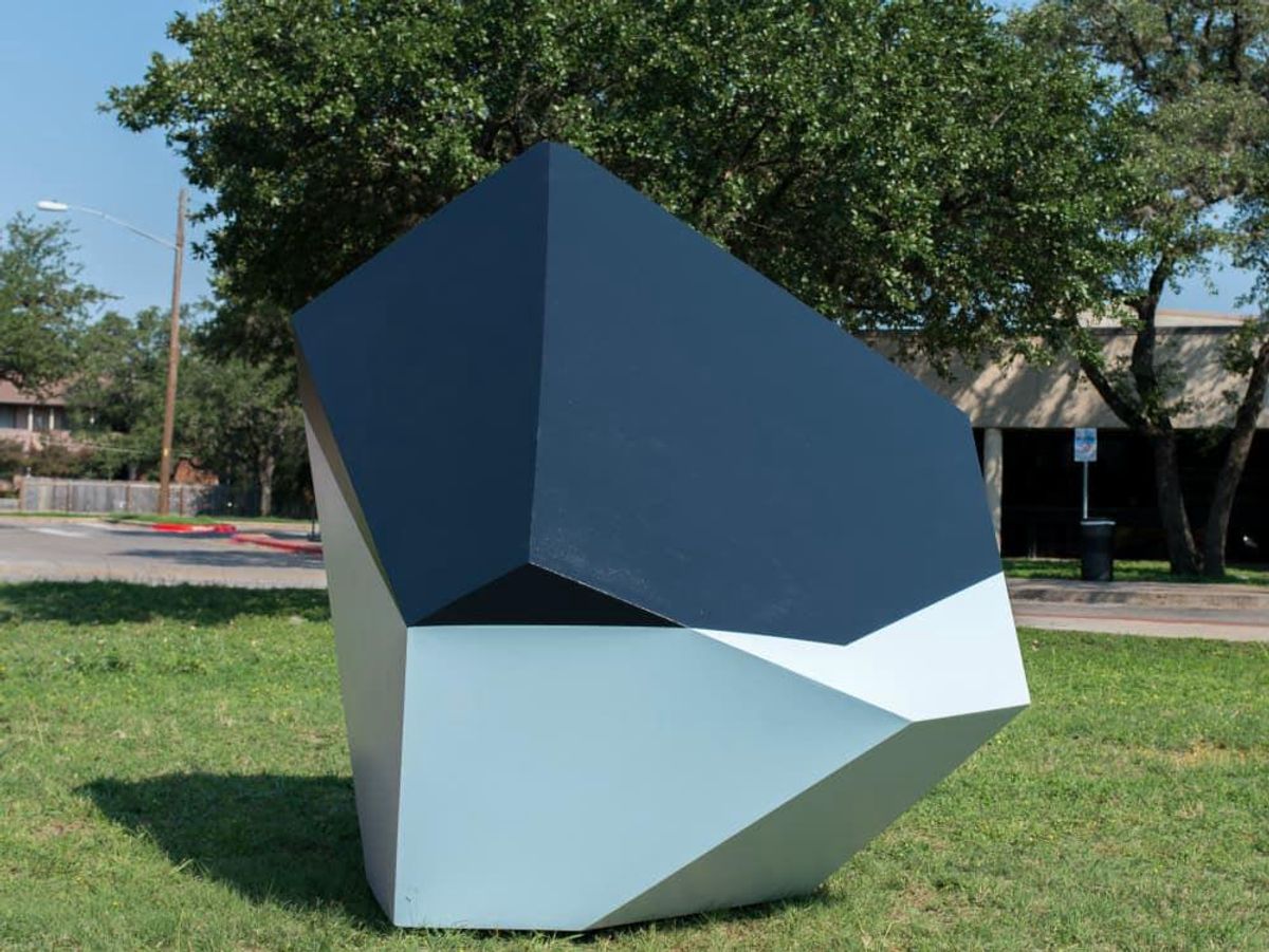 Humble B-15 (Oil + Ice), Dameon Lester The tri-colored abstract form at ...