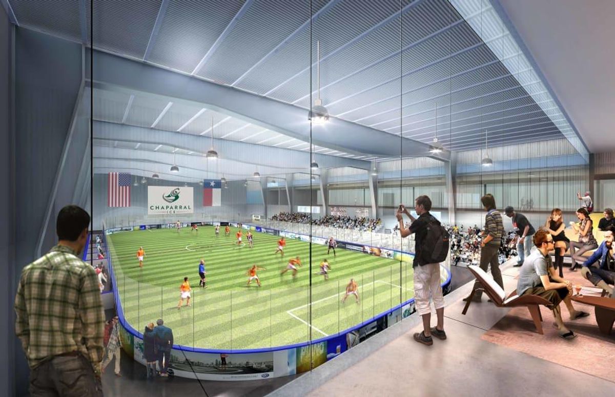 The space will always offer an indoor turf field. - CultureMap Austin