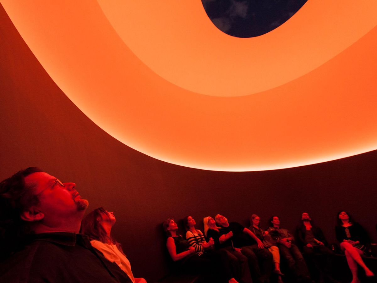 James Turrell's new Skyspace installation, The Color Inside, on Monday ...