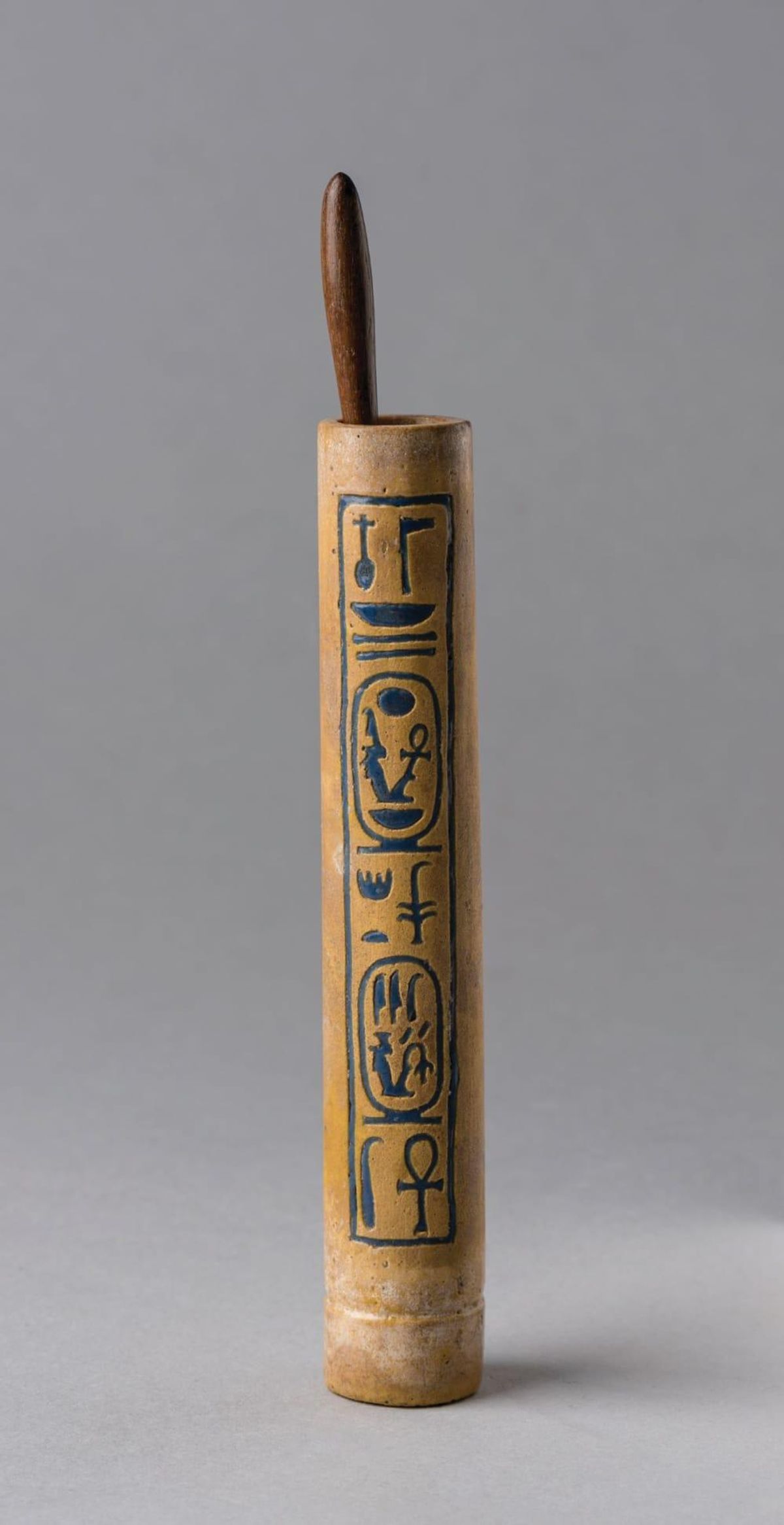 Kohl pot of Queen Tiye, from the reign of Amenhotep III, ca. 1390-1353 ...