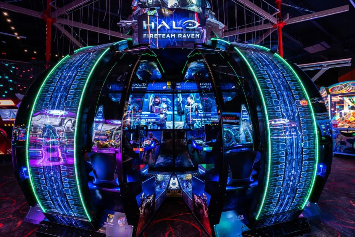 The massive arcade boasts state-of-the-art video games. - CultureMap Austin
