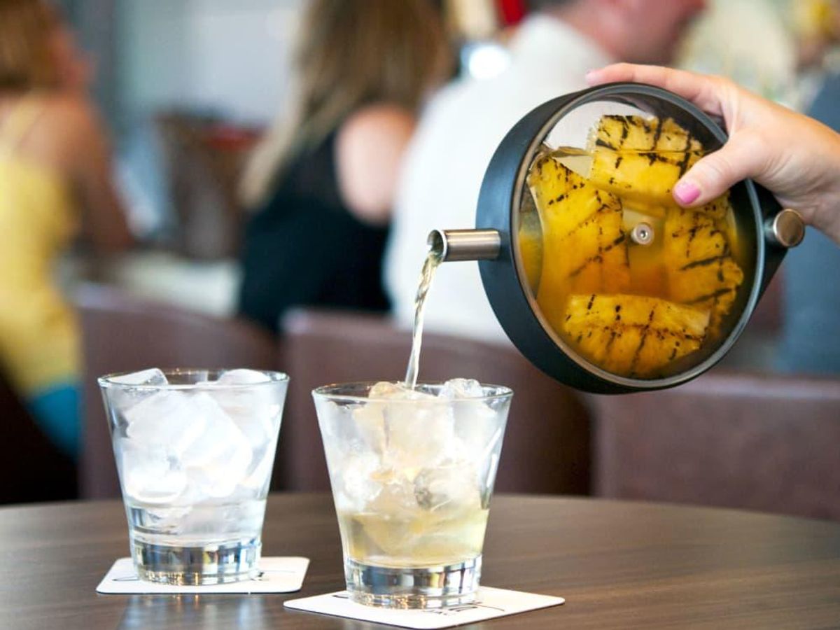 The porthole-infused cocktails at Stella San Jac rotate nightly and use ...