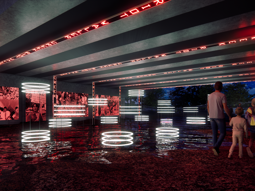Sneak a peek at the 6 immersive, nocturnal artworks lighting up Austin's 2023 Creek Show ...