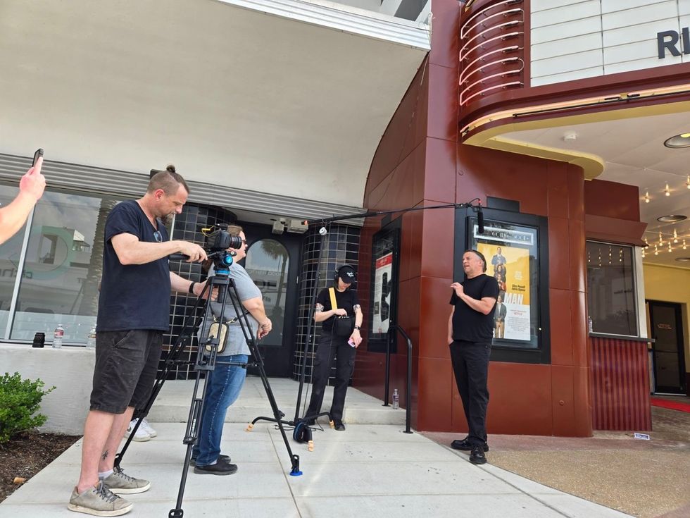 Richard Linklater stars at sneak peek of historic Texas theater renovations - CultureMap Austin