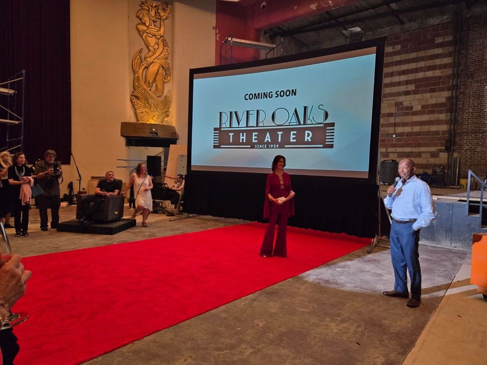 Richard Linklater stars at sneak peek of historic Texas theater renovations - CultureMap Austin