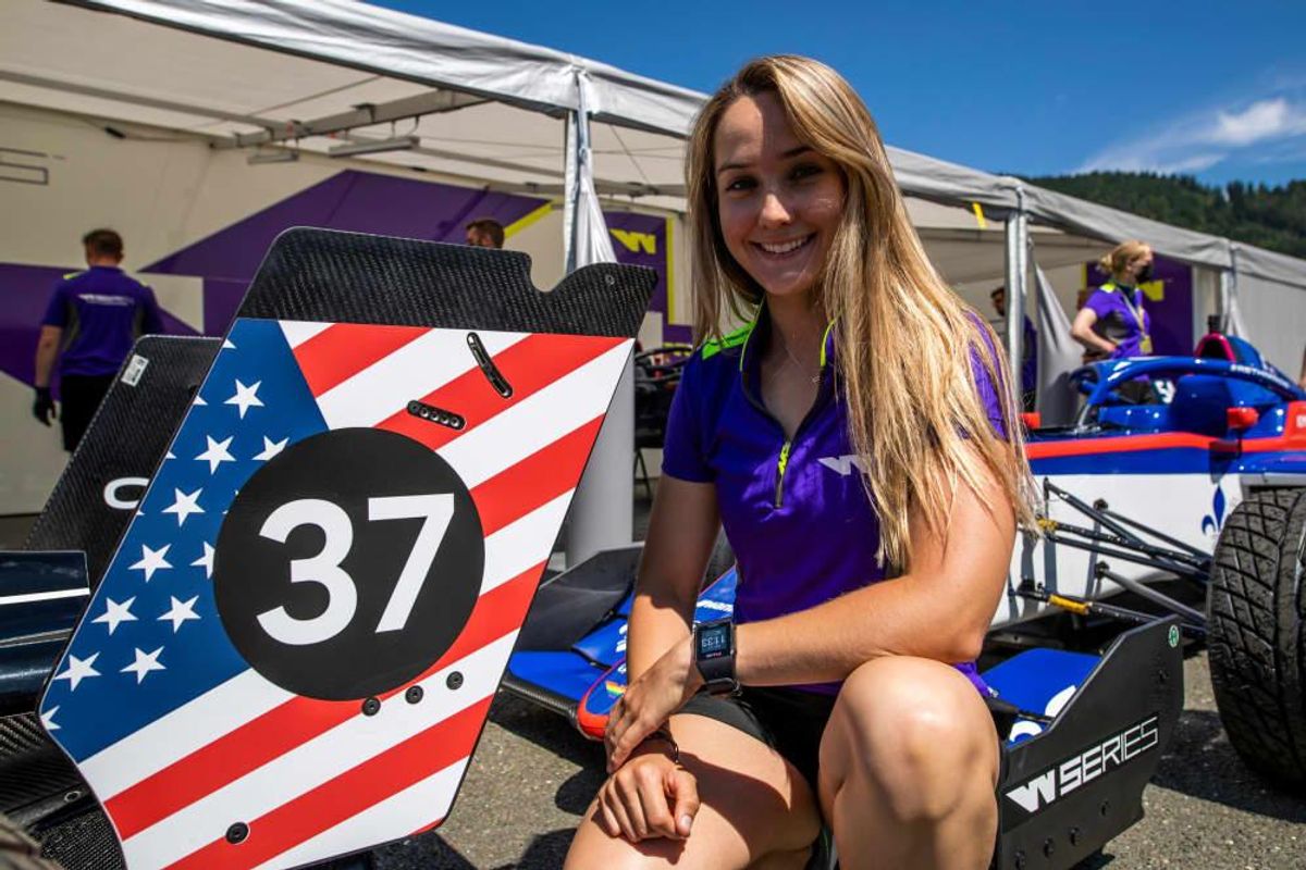 Sabré Cook is the only U.S. driver in the W Series. - CultureMap Austin