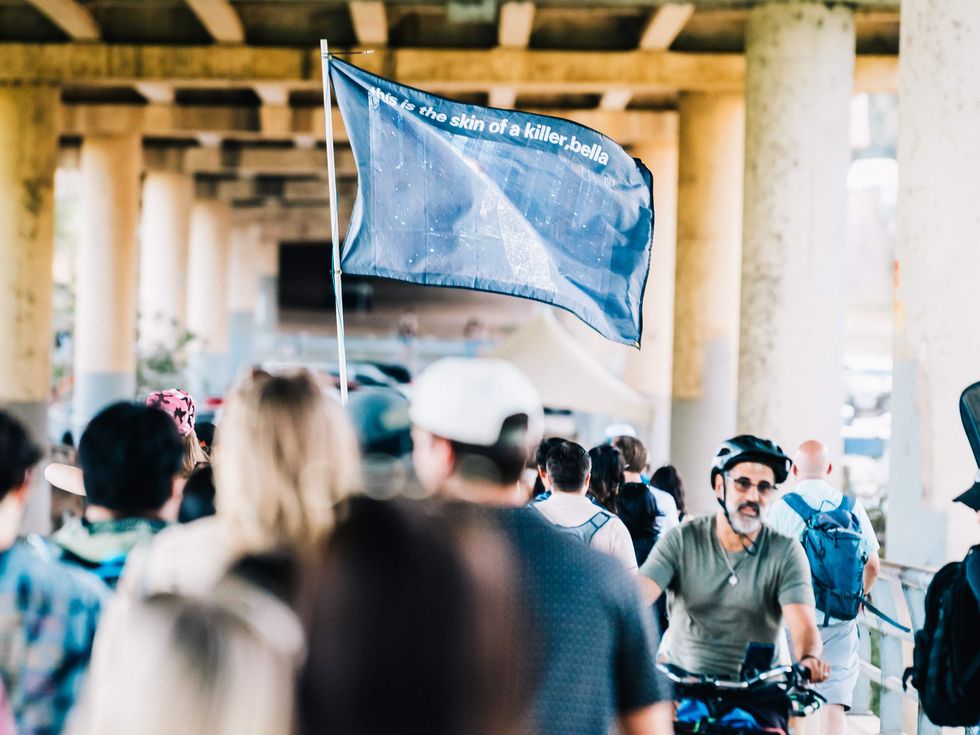 20 funny and clever fan flags flying at ACL Fest 2024 - CultureMap Austin