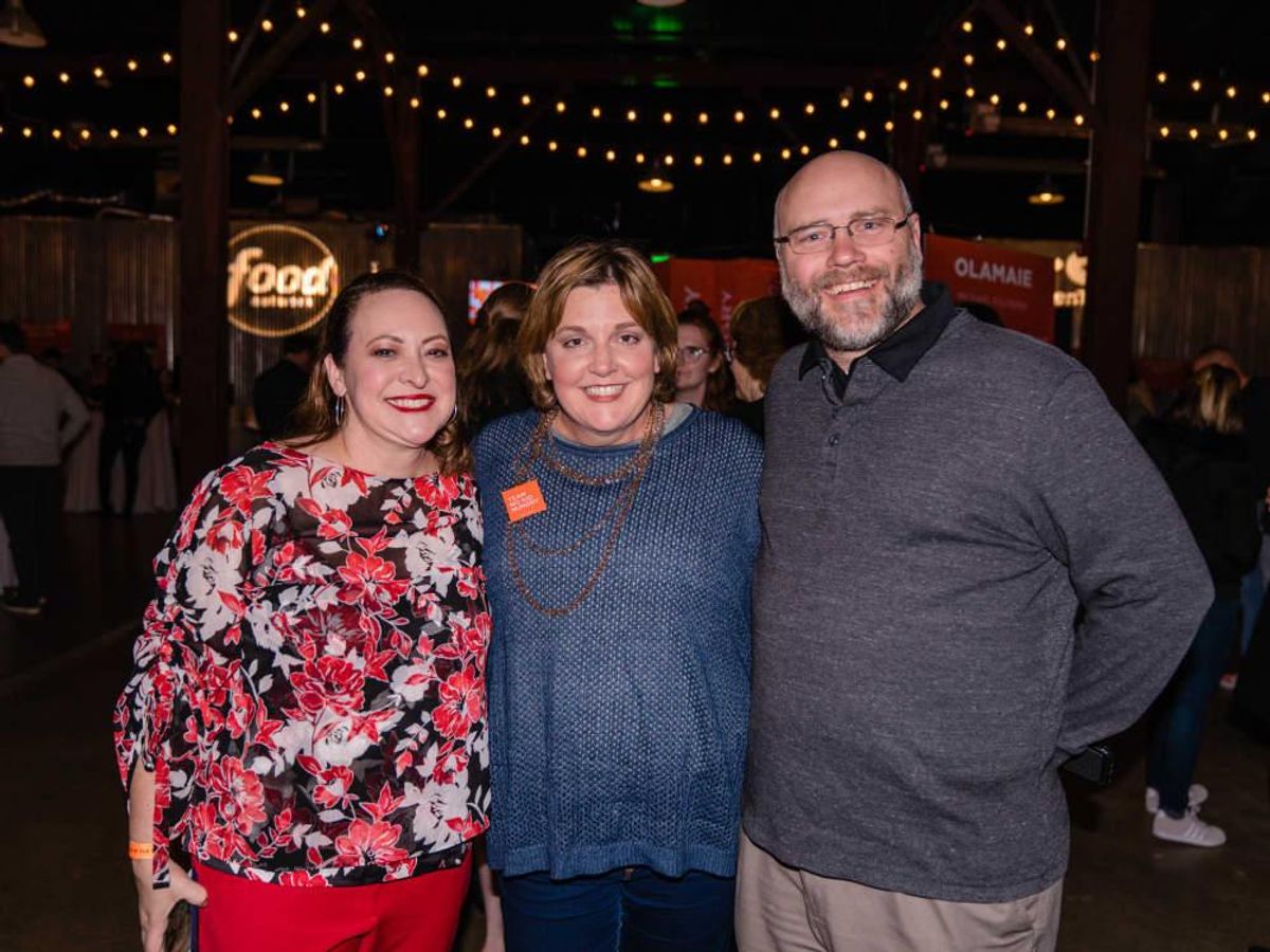 Texas State Director of No Kid Hungry Cathy Green, Kate Hardin, and ...