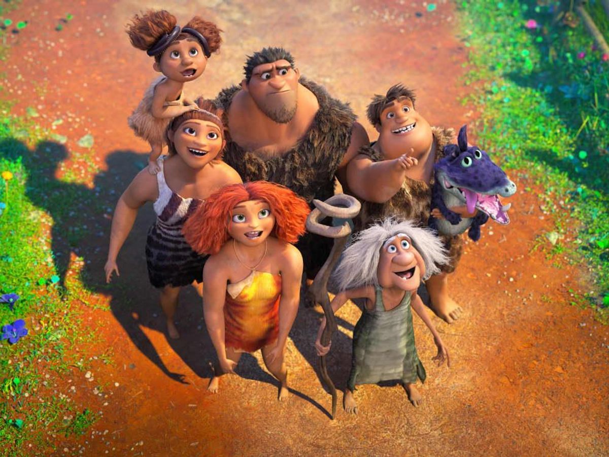 The Croods family in The Croods: A New Age. - CultureMap Austin