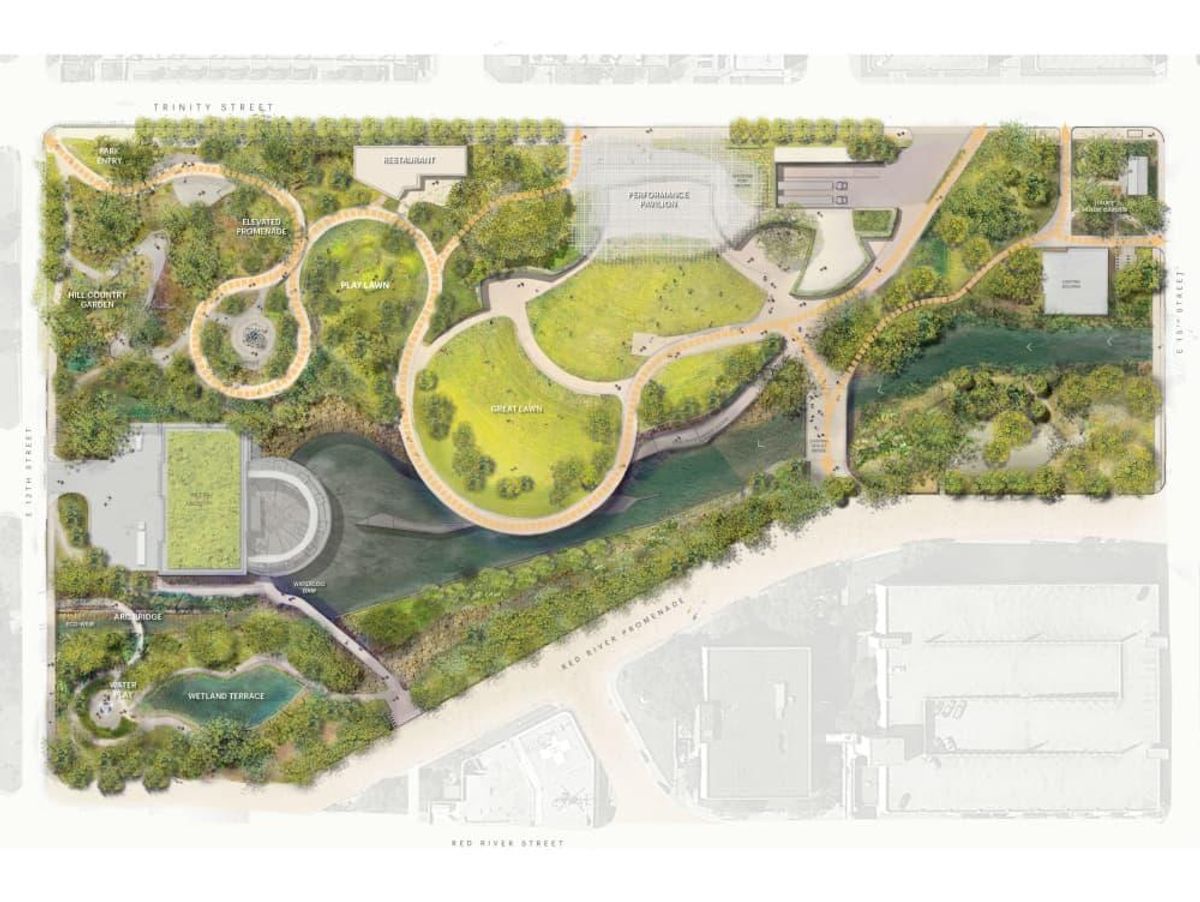 Waller Creek site plan. - CultureMap Austin